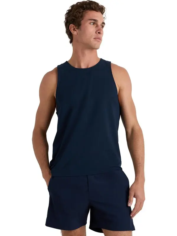 Quince Studio Performance Tank Top - Navy