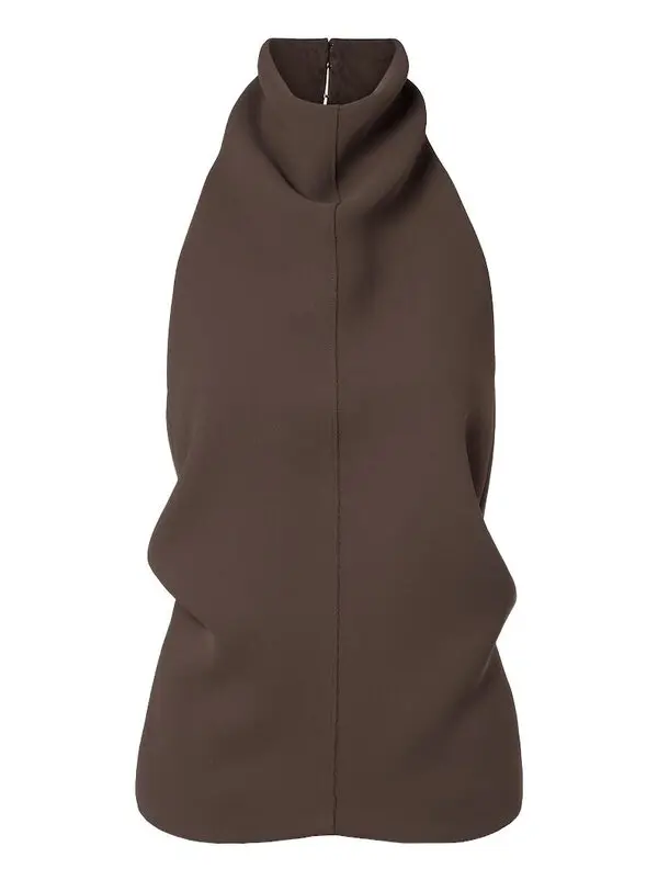 Khaite Rone Halterneck Top - Grey