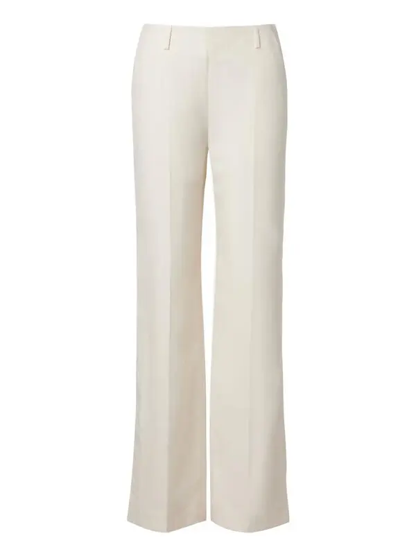 Khaite The Grenare Straight Leg Pants - White