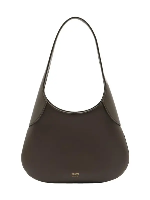 Khaite Joan Small Leather Shoulder Bag - Grey