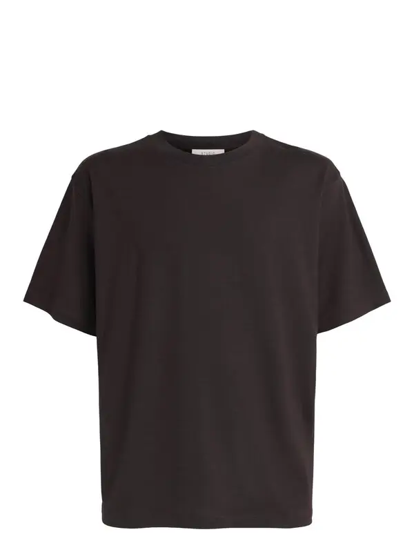 Studio Nicholson Wool Henley T-shirt - Black