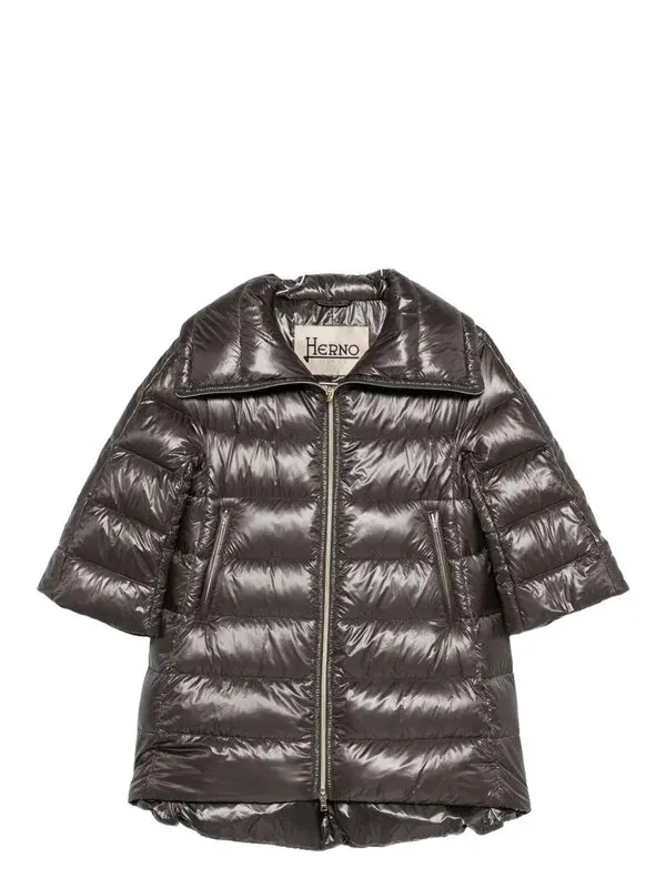 Herno Cleofe Midi Down Jacket - Grey