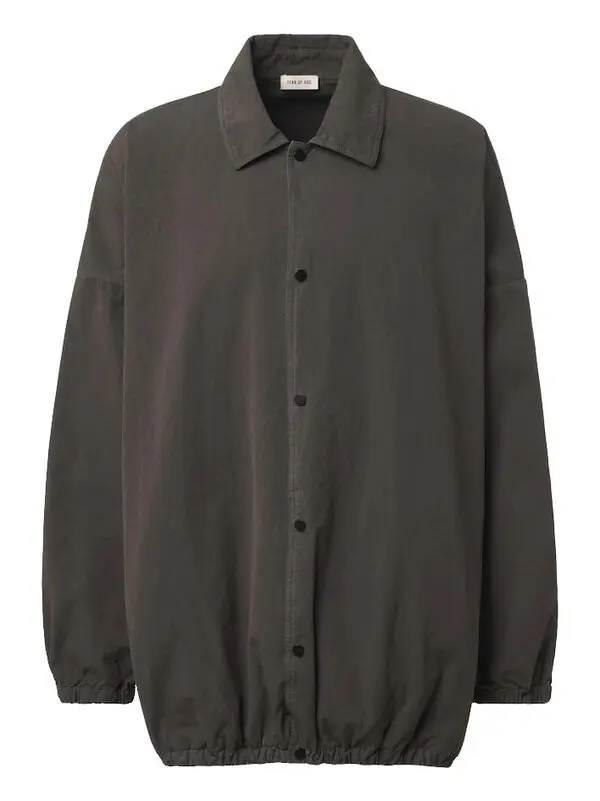 Fear Of God Cotton Poplin Overshirt - Grey
