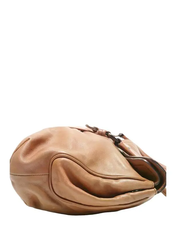 Prada Push-lock Shoulder Bag - Brown