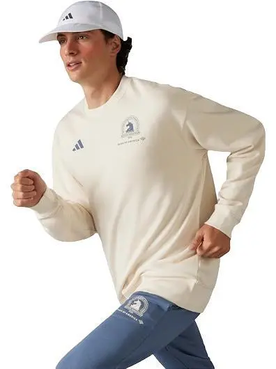Adidas Boston Marathon 2024 Sweatshirt - Wonder White