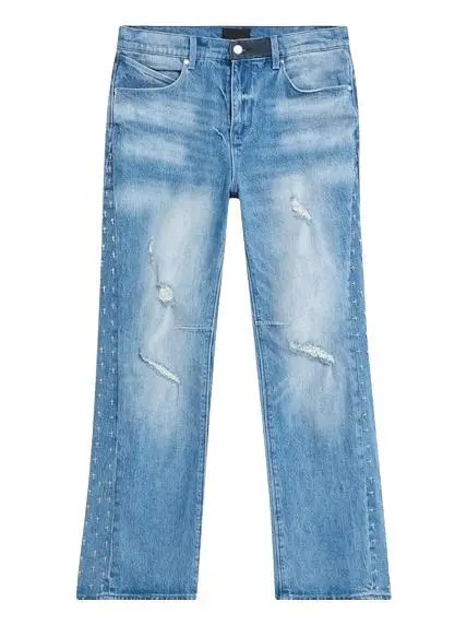 RtA Zed Cross Panel Jeans - Blue