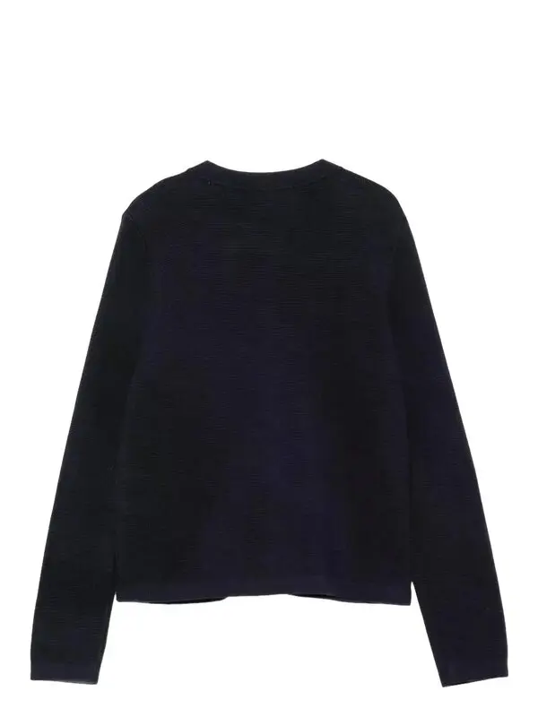 Gant Logo-buttoned Patch-pocket Cardigan - Blue