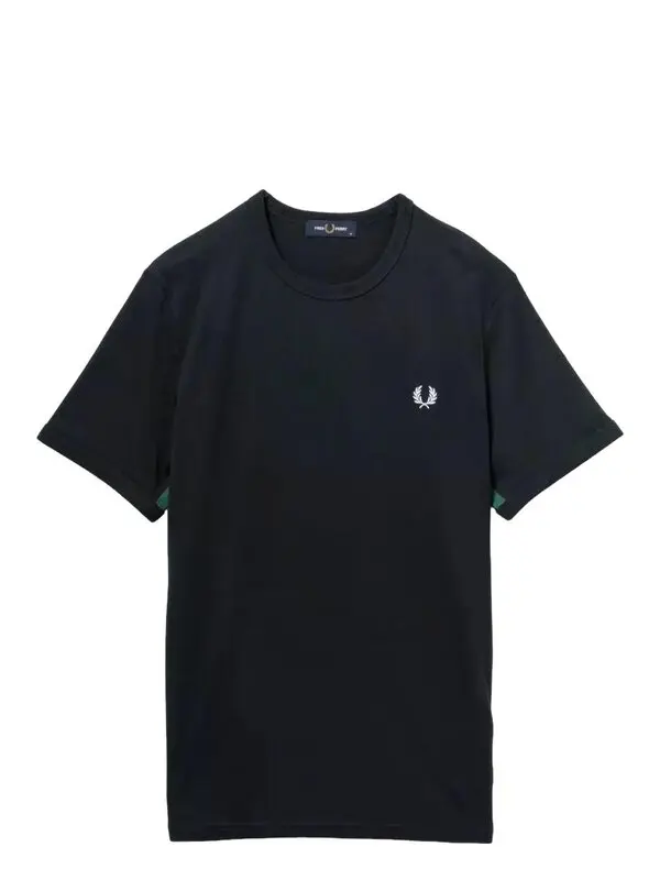 Fred Perry Logo-embroidered T-shirt - Blue