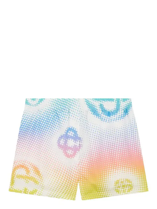 Casablanca Half Tone Logo Silk Shorts - Multicolor