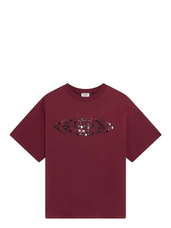 Casablanca Pebble Logo Short Sleeve T-shirt - Multicolor