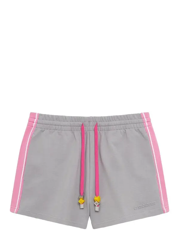 Casablanca Grey Stripe Pima Cotton Jersey Shorts - Multicolor
