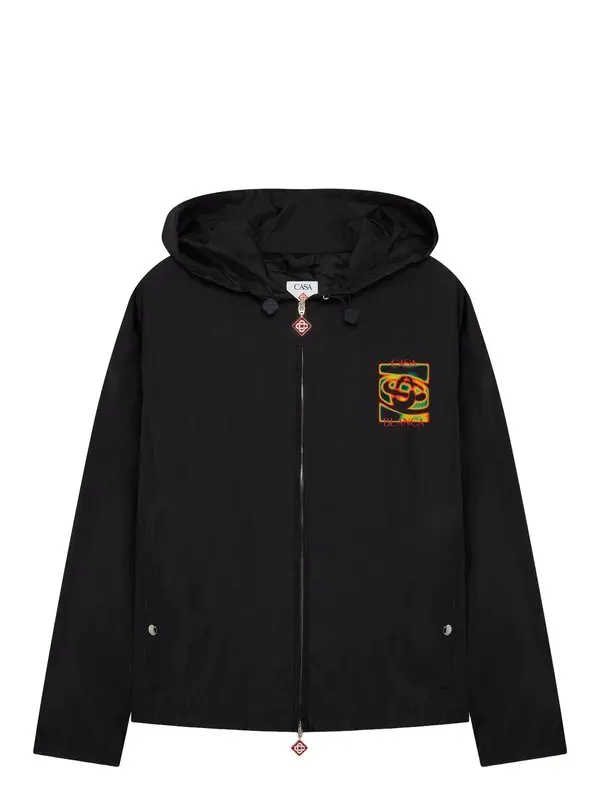 Casablanca Heat Map Ripstop Hooded Jacket - Multicolor