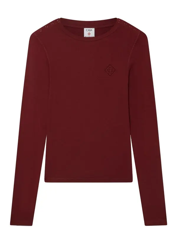 Casablanca Long Sleeve Monogram T-shirt - Multicolor