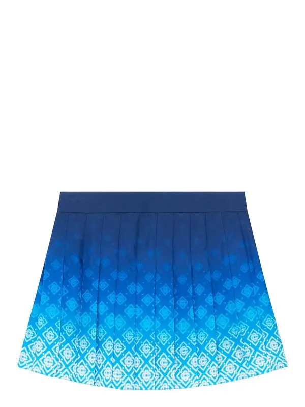 Casablanca Silk Pleated Mini Skirt - Multicolor
