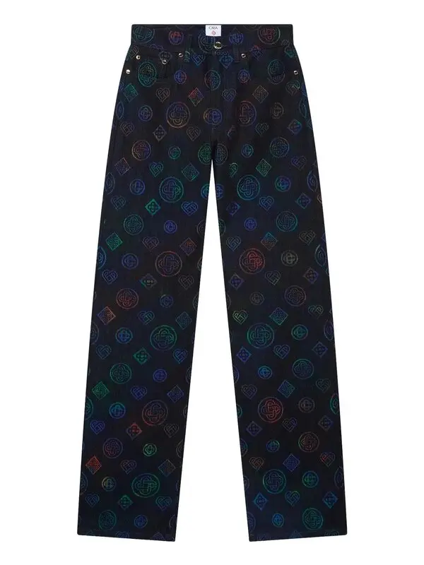 Casablanca Heatmap Denim Jeans - Multicolor