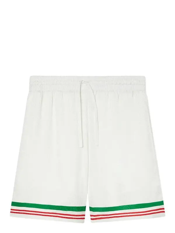 Casablanca Casa Way Silk Shorts - White