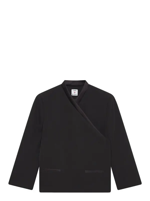 Casablanca Wool Tailoring Wrap Jacket - Multicolor