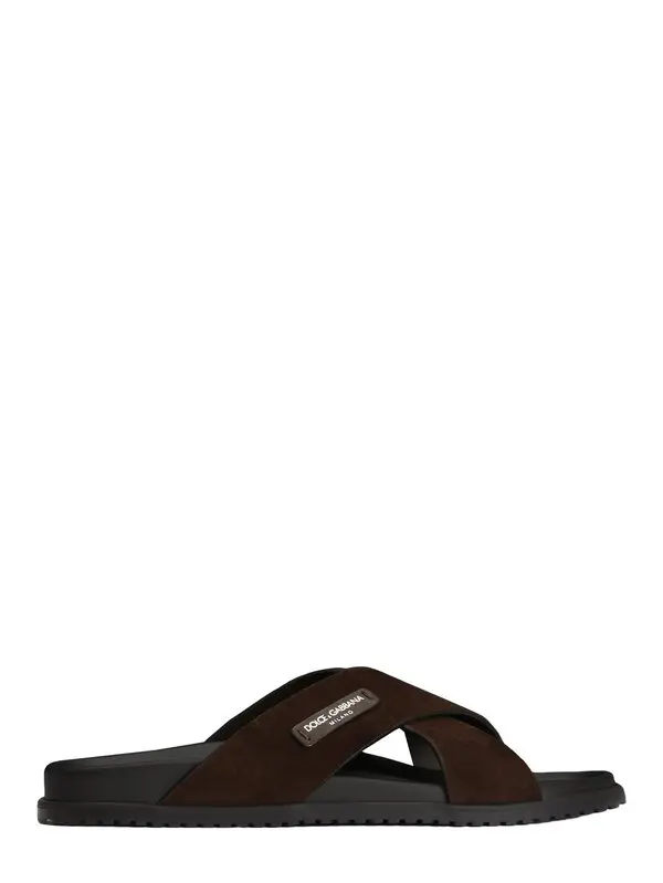 Dolce & Gabbana Split And Nappa Leather Sandals - Multicolor