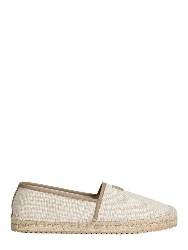 Dolce & Gabbana Canvas Espadrilles With Nappa Leather Trim - Multicolor
