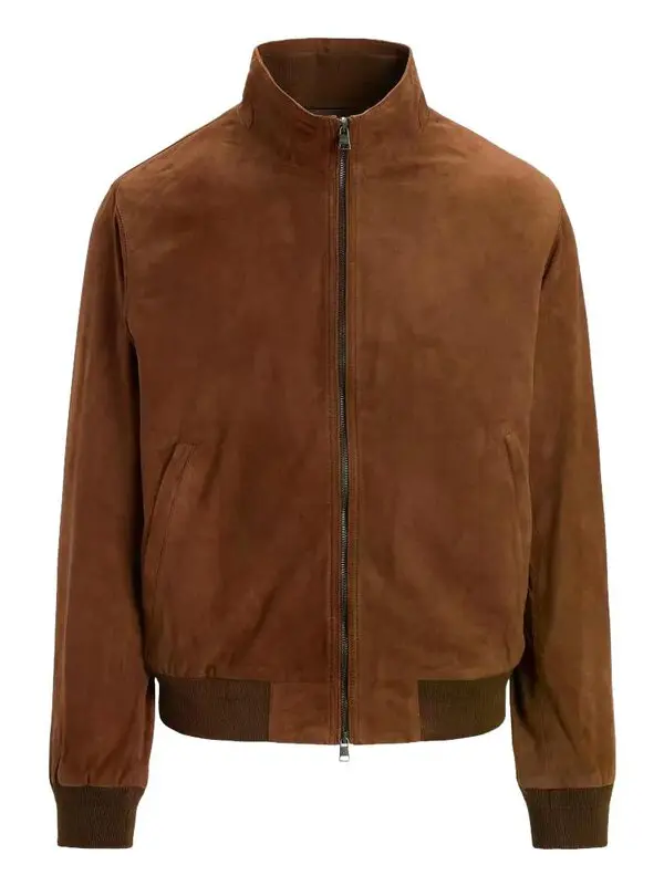 Polo Ralph Lauren Suede Bomber Jacket - Brown