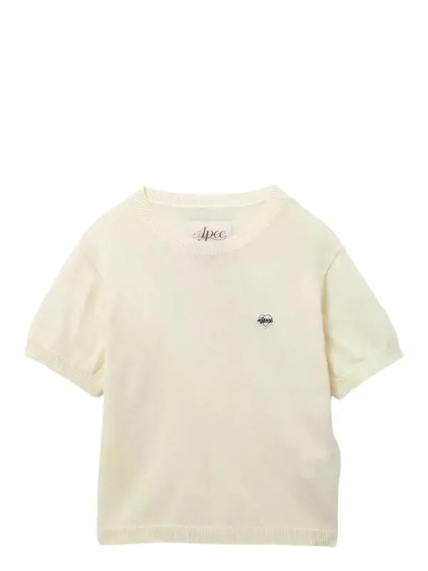 AAPE BY *A BATHING APE Apee™ A Bathing Ape® Logo Embroidered T-shirt - Neutrals