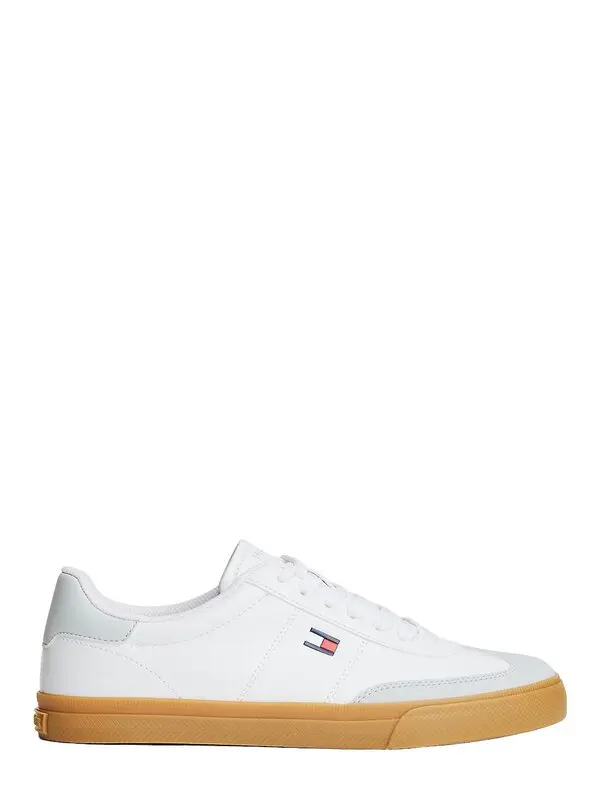 Tommy Hilfiger Flag Logo Skater Sneakers - Light Gray