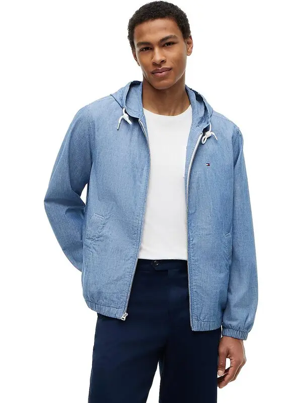 Tommy Hilfiger Hooded Zip Jacket - Chambray