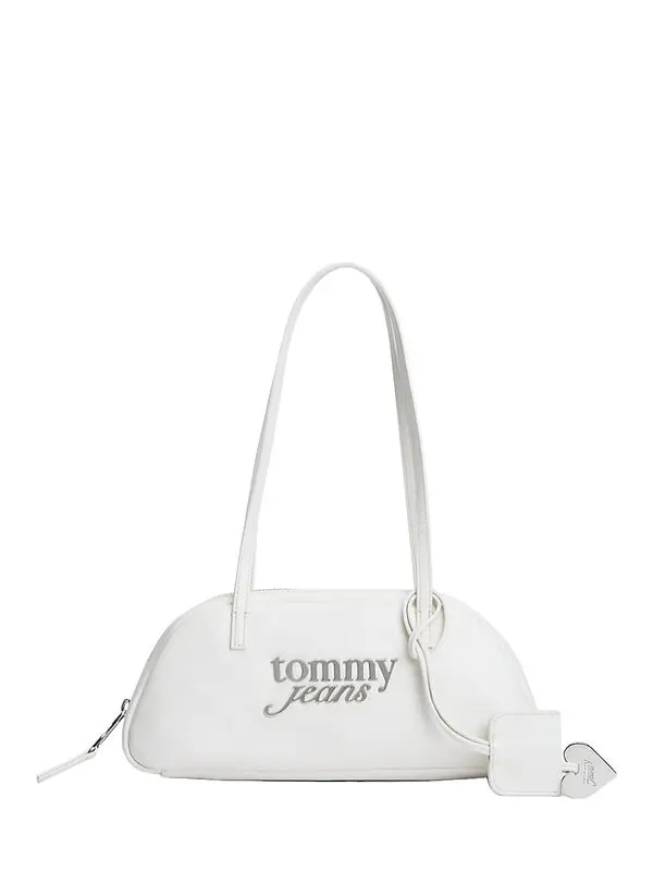 Tommy Hilfiger East-west Shoulder Bag - Ivory