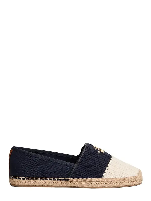 Tommy Hilfiger Script Monogram Crochet Espadrille - Space Blue