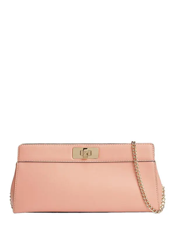 Tommy Hilfiger Monogram T-lock Clutch - Porcelain Pink