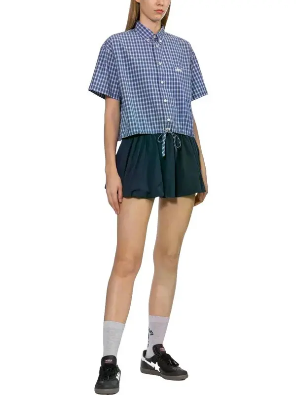 AAPE BY *A BATHING APE Apee™ A Bathing Ape® Logo Patched Mini Skirt - Blue