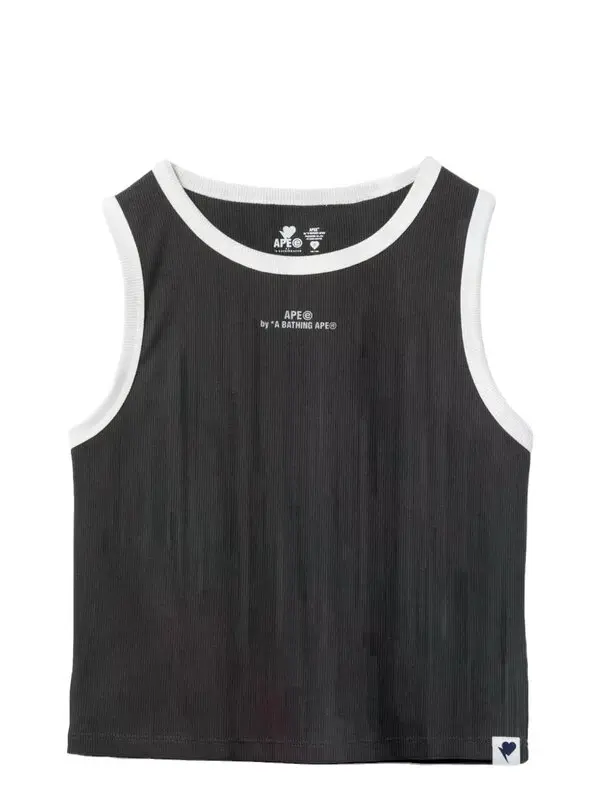 AAPE BY *A BATHING APE Apee™ A Bathing Ape® Logo Print Sleeveless Top - Grey