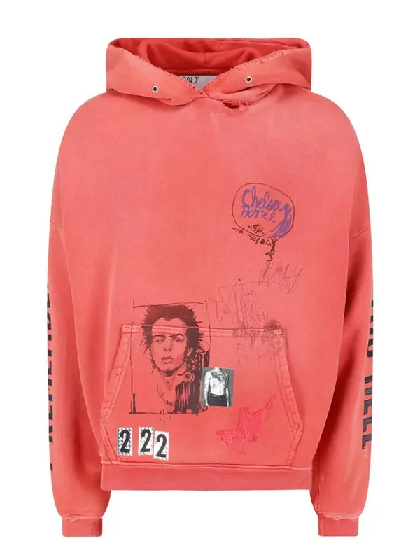 PALY Chelsea Hotel" Cotton Hoodie - Red