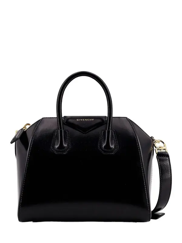 Givenchy Antigona Mini Leather Top Handle Bag - Black