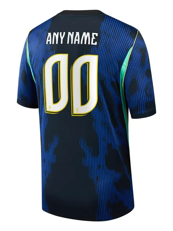 JORDAN Brazil 2026 Stadium Away Dri-fit Soccer Replica Custom Jersey - Blue