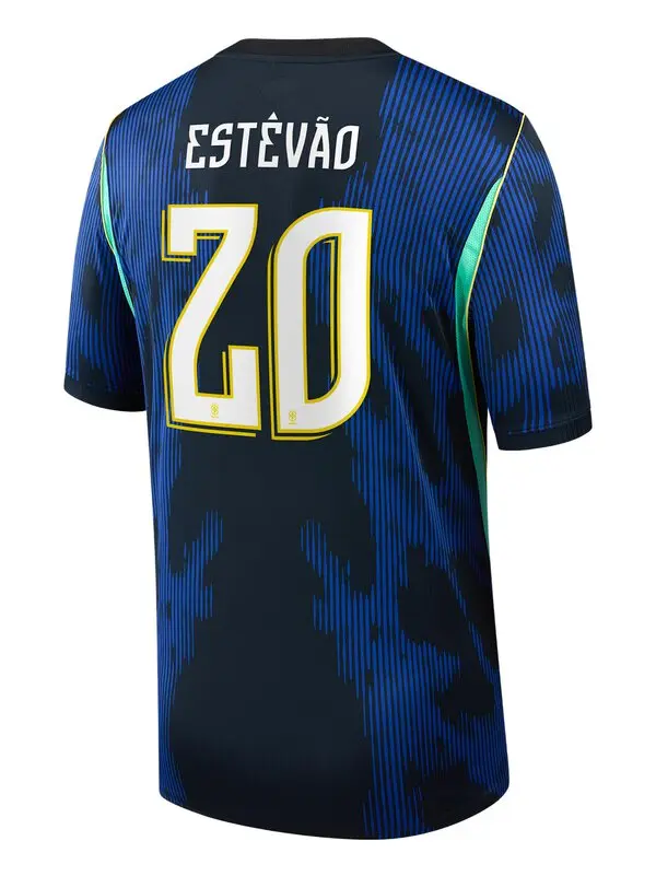 JORDAN Estêvão Brazil National Team 2026 Stadium Away Dri-fit Soccer Jersey - Blue