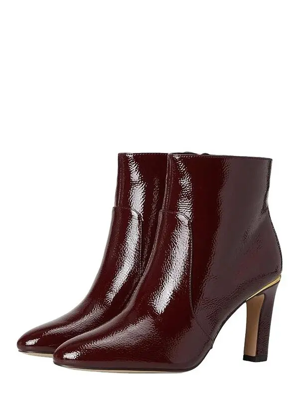 Vince Camuto Greer Pointed Toe Ankle Booties With Block Heel - Orange
