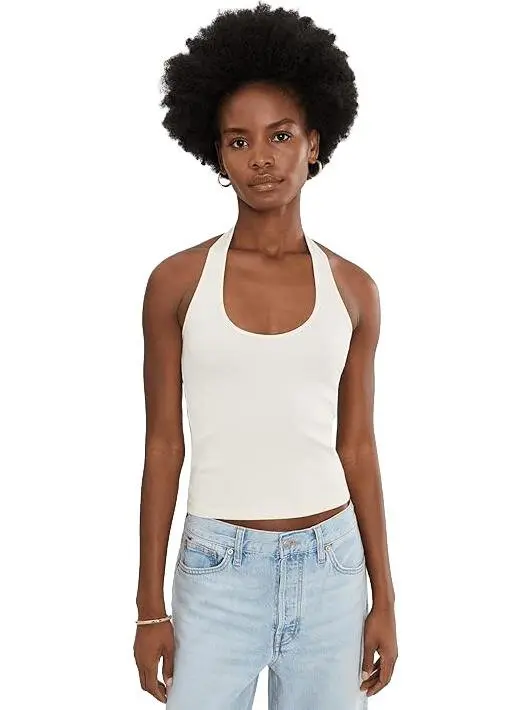 Madewell 90s Halter Top - White