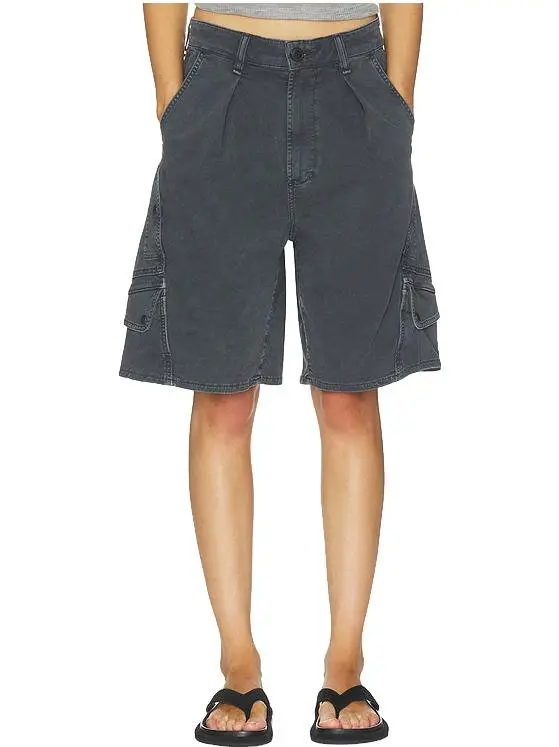 Citizens Of Humanity Flight Cargo Shorts - Washed Black