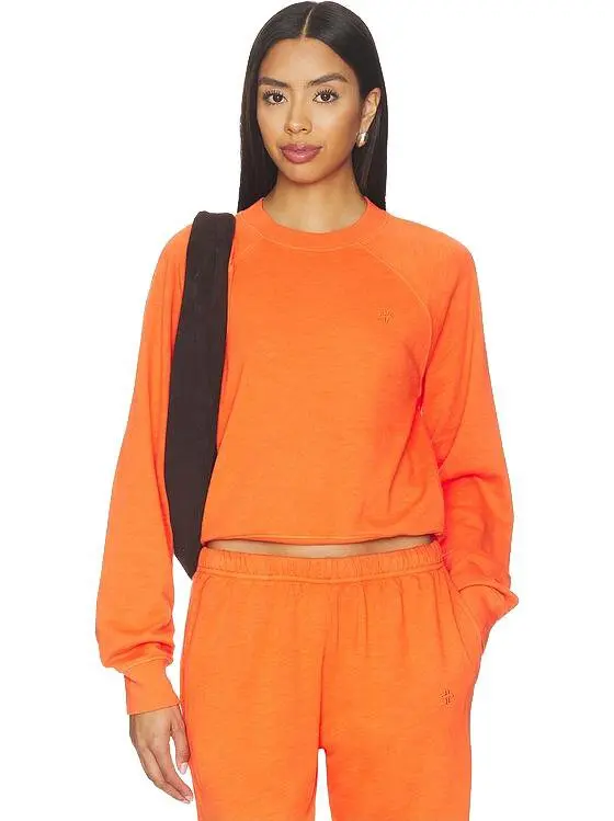 Eterne Shrunken Raglan Sweatshirt - Papaya