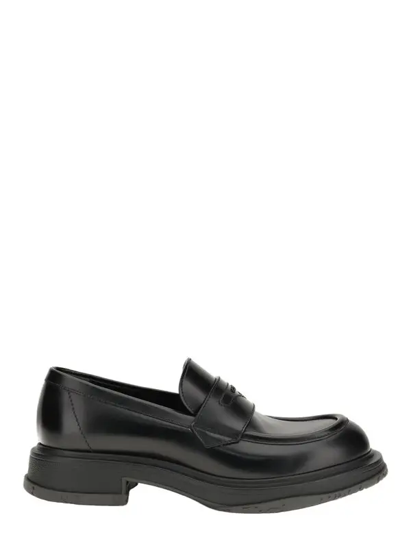 Gucci Logo Loafers - Black