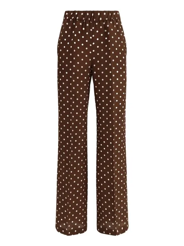 P.a.r.o.s.h Polka Dot Trousers - Brown
