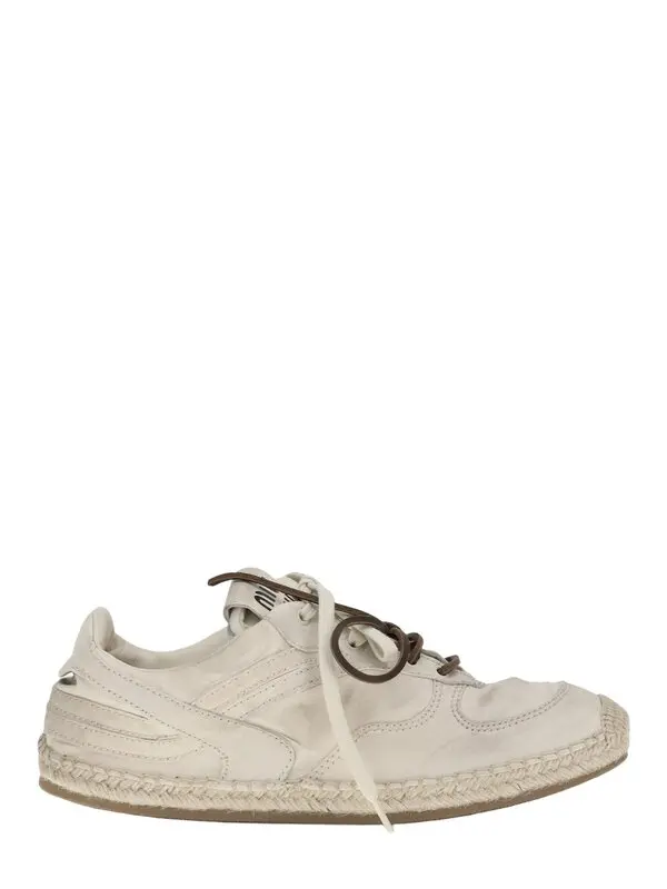 Miu Miu Canvas Gymnasium Sneakers - Beige