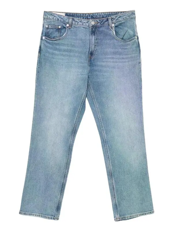 Gant Faded-effect Straight-leg Jeans - Blue
