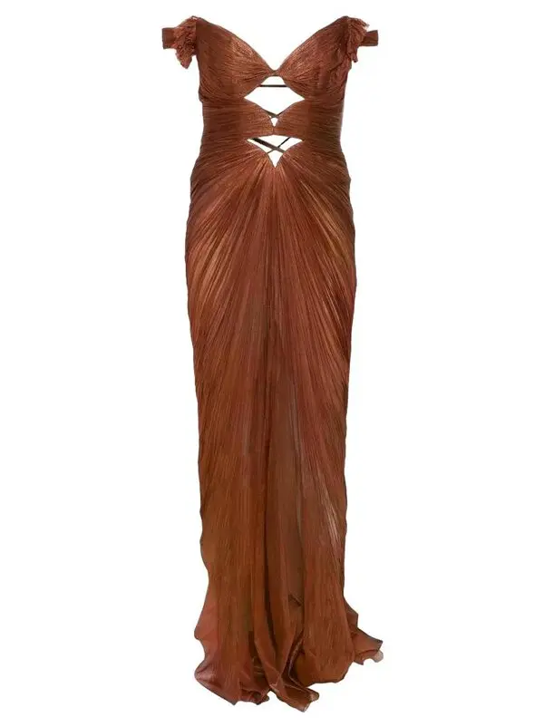 MARIA LUCIA HOHAN Catarina Maxi Dress - Brown