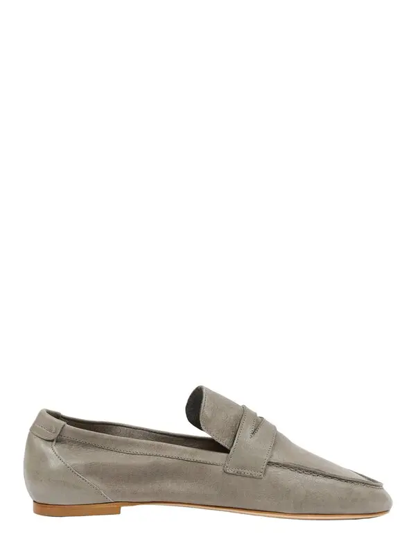 JAMIE HALLER Unlined Suede Loafers - Graphite