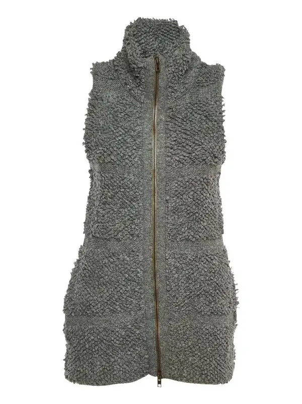 Stella McCartney Sleeveless Zip-up Cardigan - Grey