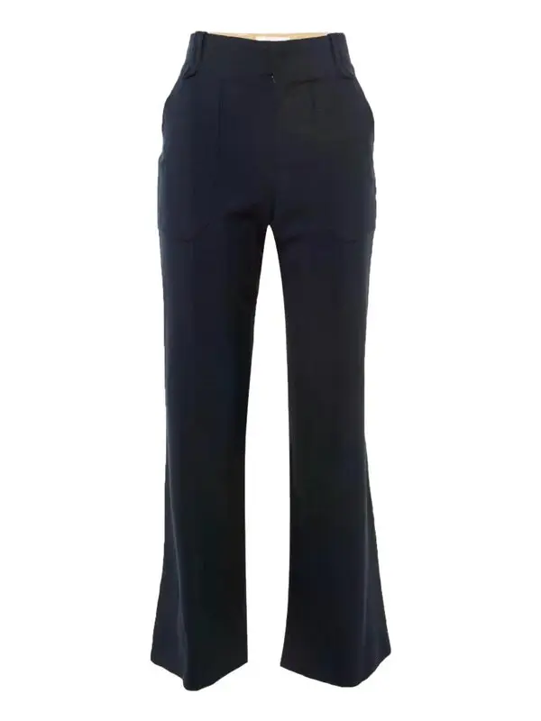Chloé High-waisted Flared Trousers - Blue