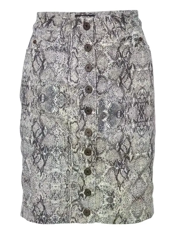 Just Cavalli Animal Print Midi Skirt - Neutrals