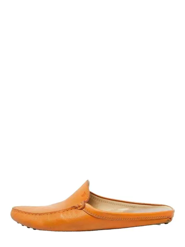 TOD'S Leather Mules - Orange